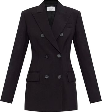 Sportmax Damen, Jacken, Schwarzk, SGröße