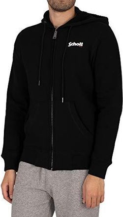 Schott NYC Homme Swzip Sweatshirt, Noir, M EU