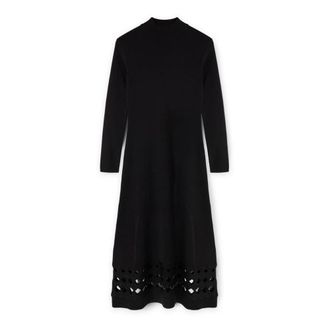 Motivi Strickkleid mit Cut-Out - - Dresses - Damen - Schwarzk - XS