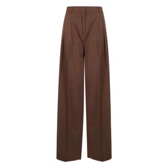 Max Mara Wide Hosen - - Trousers - Damen - Braun - 2XS