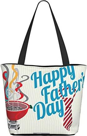 AOOEDM Happy Fathers Day Ladies Shopping Bag 13x11x7in.Le cadeau parfait pour la Saint-Valentin.Cest de la Saint-Valentin pour maman, fille, &eacute;pouse, etc