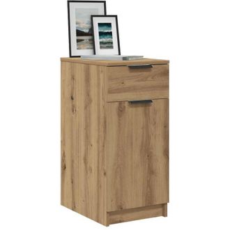 vidaXL Vidaxl - Armoire de bureau ch&ecirc;ne artisanal 33x50x75 cm bois ding&eacute;nierie