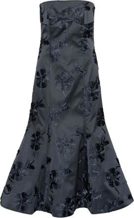 Rotate Rotate Birger Christensen, Femme, Robes, Bleu, Taille: 36 FR Robe Florale 3D