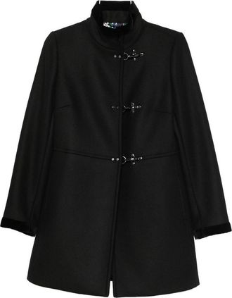 Fay Knielanger Mantel - Schwarz