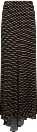 Philosophy di Lorenzo Serafini Femme, Jupes, Noir, Taille: 36 FR Jupe longue fluide &agrave; pois