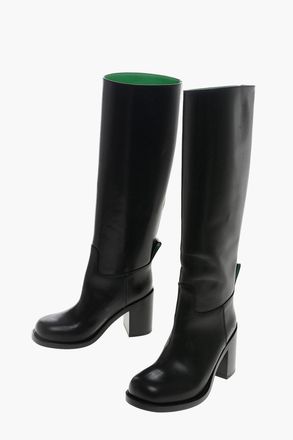 Bottega Veneta Under the Knee CLASSIC Leather Boots 8cm Bottega Veneta