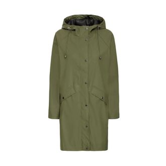 Ichi Ichi, Femme, Manteaux, Vert, Taille: 36 FR Ihtazi Raincoat