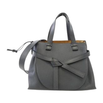 Loewe Sac &agrave; main Pre-owned Gate Top Handle Small en cuir de veau - Femme - Pre-owned - Bleu - Taille: ONE Size