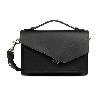 Lancaster Elegante Umh&auml;ngetasche mit Verschluss - Zo&eacute; Lancaster 480-011 - - Bags - Damen - Schwarzk - ONE SIZE