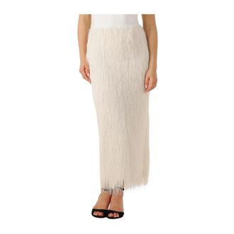 Copenhagen Muse Vielseitiger Midirock f&uuml;r Sonnige Tage - - Skirts - Damen - Wei&szlig; - M