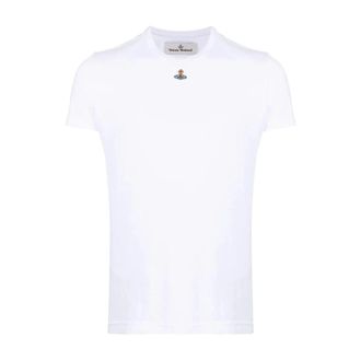 Vivienne Westwood Signatur Orb Baumwoll T-Shirt - - Tops - Damen - Wei&szlig; - M