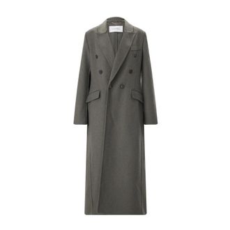 Victoria Beckham Zweireihiger Mantel - - Coats - Damen - Gr&uuml;n - 2XL
