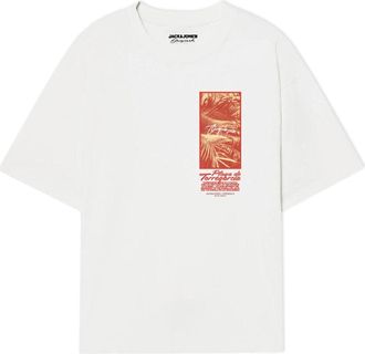 Jack & Jones Joralmeria Palms Tee Ss Crew Neck FST