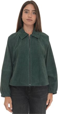 Max Mara Femme, Vestes, Vert, Taille: 42 FR Zuppa Short Harrington Jacket