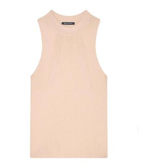 A|X Armani Exchange Femme, Tops, Beige, Taille: 40 FR Top en maille en tissu technique