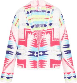 Izia Strickjacke Frauen cremewei&szlig; mehrfarbig