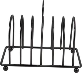 Soimiss Edelstahl Brotregal Toastst&auml;nder Robuster Mehrzweck Brothalter f&uuml;r Arbeitsplatte Vertikaler Toasthalter mit Elegantem Gunmetal Finish Langlebig und Pl