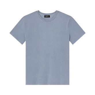 A.P.C. A.p.c., Homme, Tops, Bleu, Taille: XL Printemps 26 T-shirt