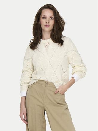 Only Pullover Geena 15339575 &Eacute;cru Relaxed Fit