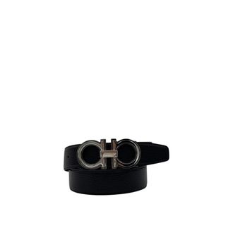 Ferragamo Wendbarer und verstellbarer Gancini G&uuml;rtel - - Accessories - Herren - Schwarzk - 110 CM