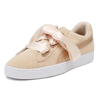 Puma Suede Heart Lunalux Wns, Sneakers Basses Femme, Beige (Cream Tan), 38.5 EU