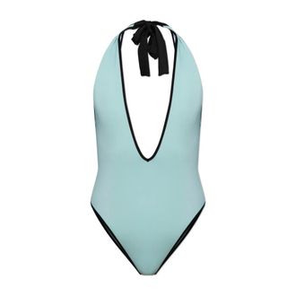 Balmain Einteiliger Badeanzug - - Swimwear - Damen - Blau - M