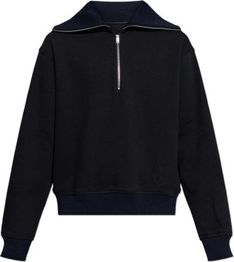 Jil Sander Homme, Sweatshirts et sweats &agrave; capuche, Noir, Taille: XL SweaT-shirt avec Logo Brod&eacute;