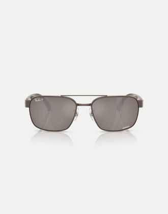 Ray-Ban Rb3751 - Lunettes de soleil carr&eacute;es &agrave; verres polaris&eacute;s marron - Cuivre