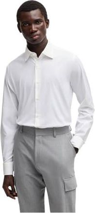 BOSS Hommes P-JOE-kent-C1-222 Chemise Regular en Twill Stretch performant