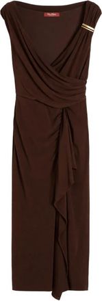 Max Mara Femme, Robes, Brun, Taille: 38 FR Abito in jersey smanicato