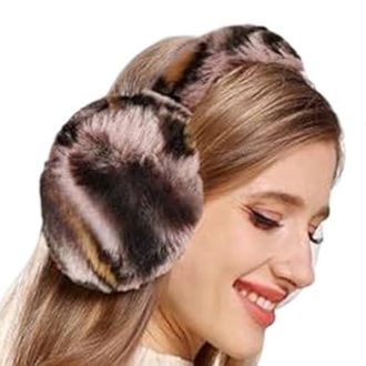 Generic Cache-Oreilles pour Femmes - Bandeau Chaud &agrave; Motif L&eacute;opard,Cache-Oreilles Thermiques pour Temps Froid,pour les Femmes et les Filles, en Ext&eacute;rieur : Tr