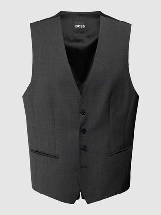 HUGO BOSS Weste mit Paspeltaschen