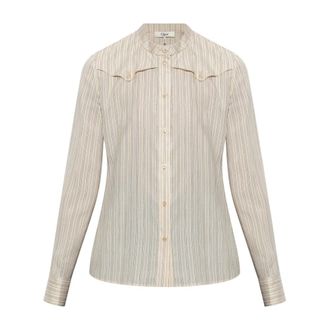 Chlo&eacute; Figurbetontes Hemd aus Seiden-Popeline - - Blouses & Shirts - Damen - Beige - M
