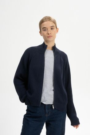 Mela Damen vegan Strickjacke Kamuka Navy
