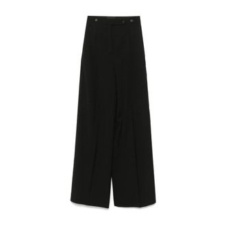 Givenchy Plisseehose in Monogramm 72 Jacquard - - Trousers - Damen - Schwarzk - XS