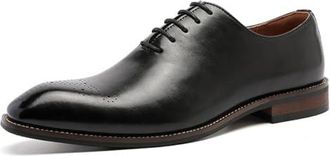 Generic Chaussures Habillées en Cuir pour Hommes De Style Oxford, Chaussures De Costume Moderne À Bout Pointu pour Costume Ou Smoking,Noir,43 EU