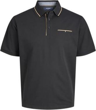 Jack & Jones Jprbluhubo Polo SS Prau25, Noir, XL Hommes