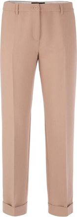 Marc Cain Damen Hose mit B&uuml;gelfalten Feminine Fit