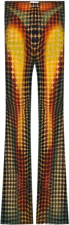 Jean Paul Gaultier Femme, Pantalons, Multicolore, Taille: 40 FR Re-edition Flared Pantalons