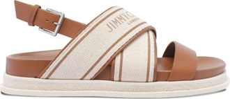 Jimmy Choo London Femme, Chaussures, Brun, Taille: 40 EU Joa Flat Sandal
