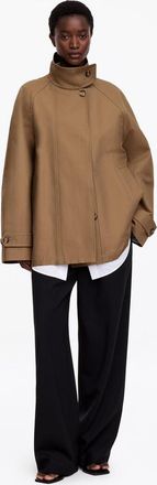 Arket Jacke Mit Cordkragen -Braun