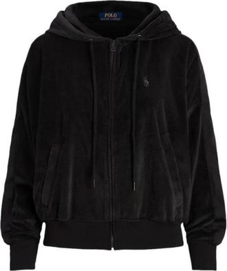 Polo Ralph Lauren Femme, Sweatshirts et sweats &agrave; capuche, Noir, Taille: 36 FR Zip-throughs