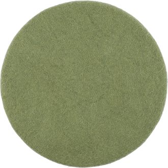 myfelt Flache Filz Sitzauflage, Filz Stuhlauflage - Kaspar - rund, Ø 36 cm, Dunkelgrün