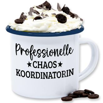 Shirtracer Emaille Tasse Blechtasse - Statement - Professionelle Chaos Koordinatorin I F&uuml;hrungskraft Weihnachtsgeschenke f&uuml;r Chefinnen I Teamleitung Geschenk Mam