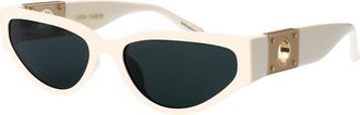 Linda Farrow unisex, Accessoires, Blanc, Taille: 57 MM Lunettes de soleil Tomie