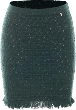 Liu Jo Mini-jupe en maille - Femme - Jupes - Vert - Taille: 38 FR