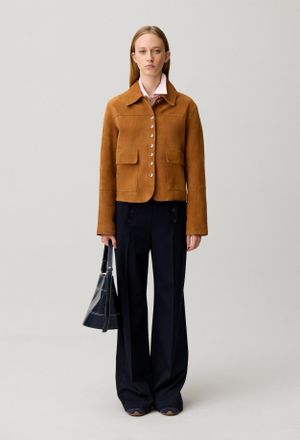 Claudie Pierlot Pantalon droit &agrave; pont