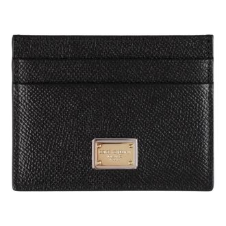 Dolce & Gabbana Kartenetui aus Kalbsleder - - Accessories - Damen - Schwarzk - ONE SIZE