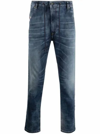 Diesel jean Krooley JoggJeans fusel&eacute; - Bleu