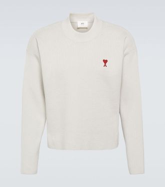 Ami Pullover Ami de Coeur aus einem Baumwollgemisch